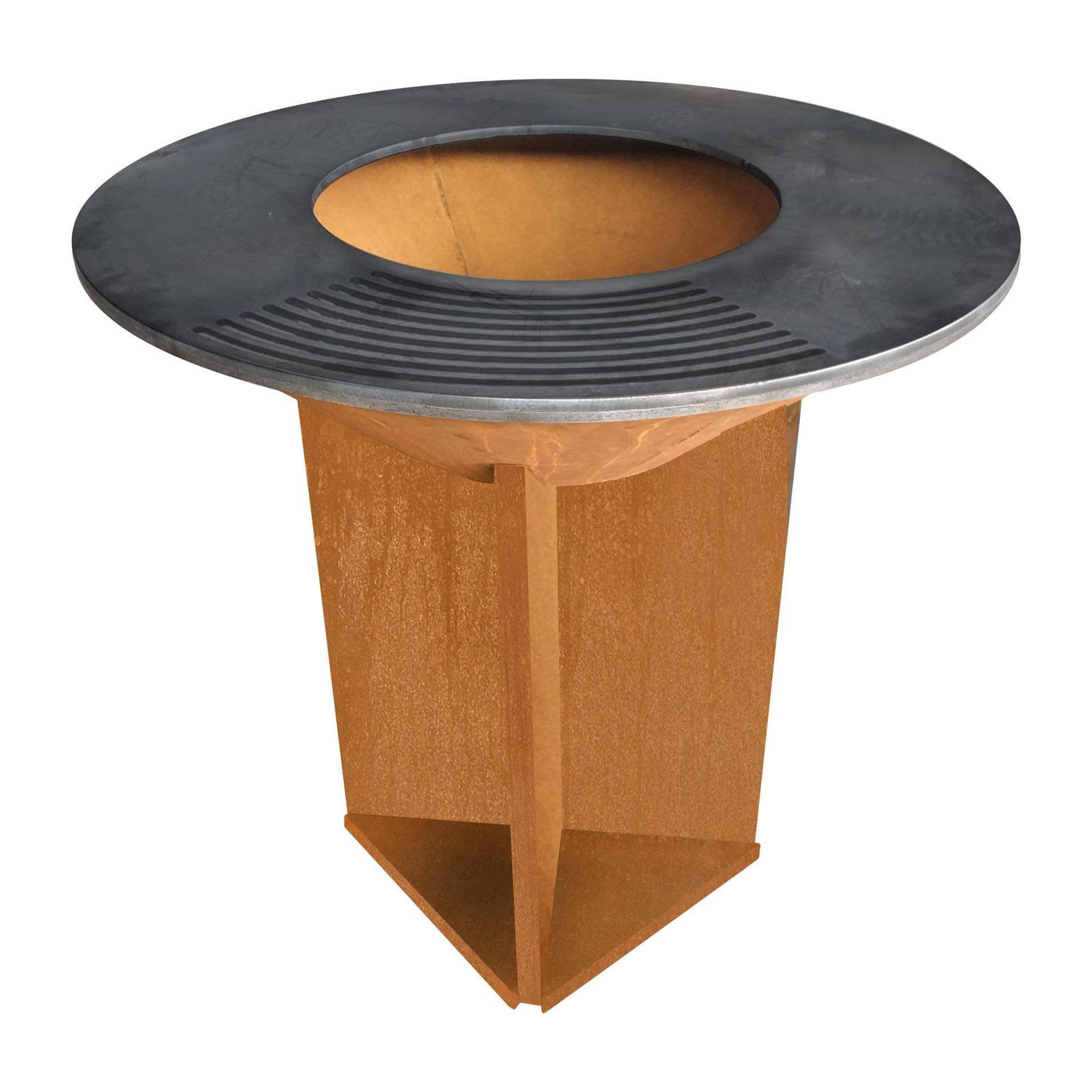 Purline - Barbecue brasero avec plaque d'acier de 100 cm | Veepee
