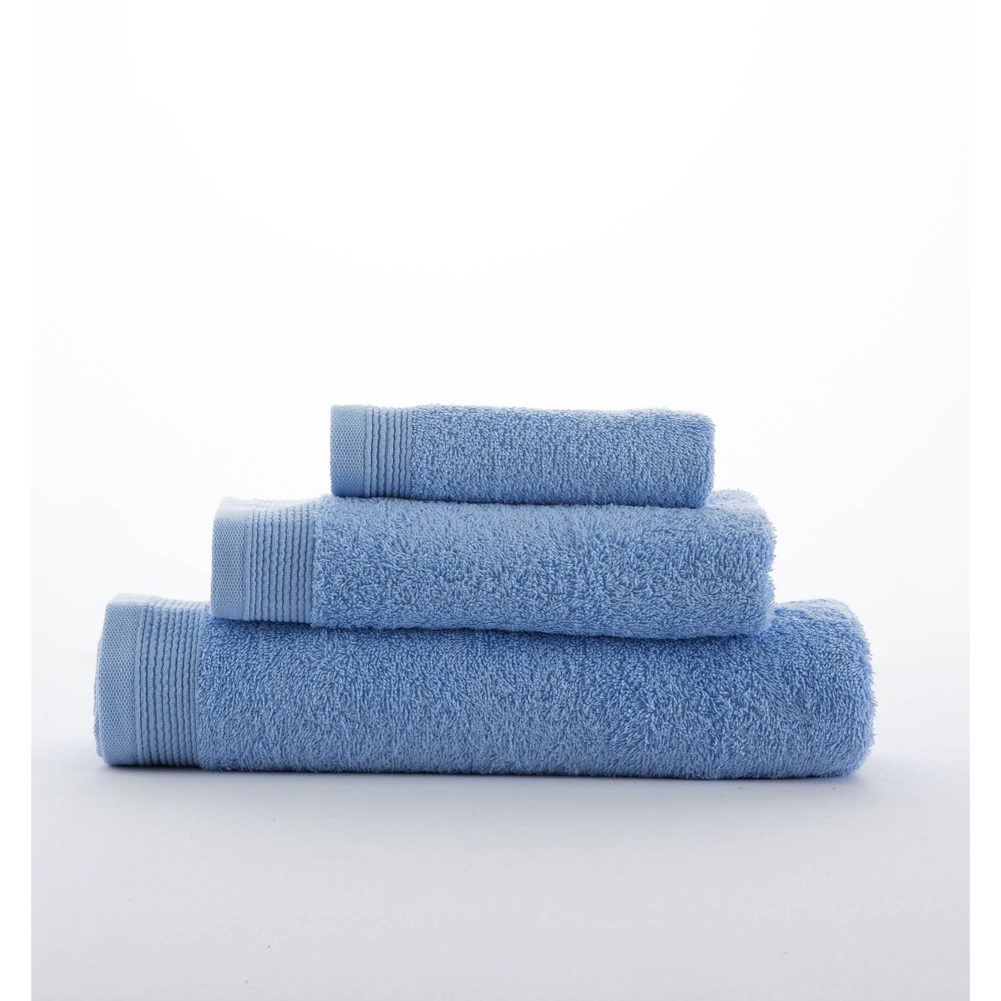 ÉTHÉRÉ - Set de 3 serviettes en coton 450 gr/m2 couleur Tourquoise | Veepee