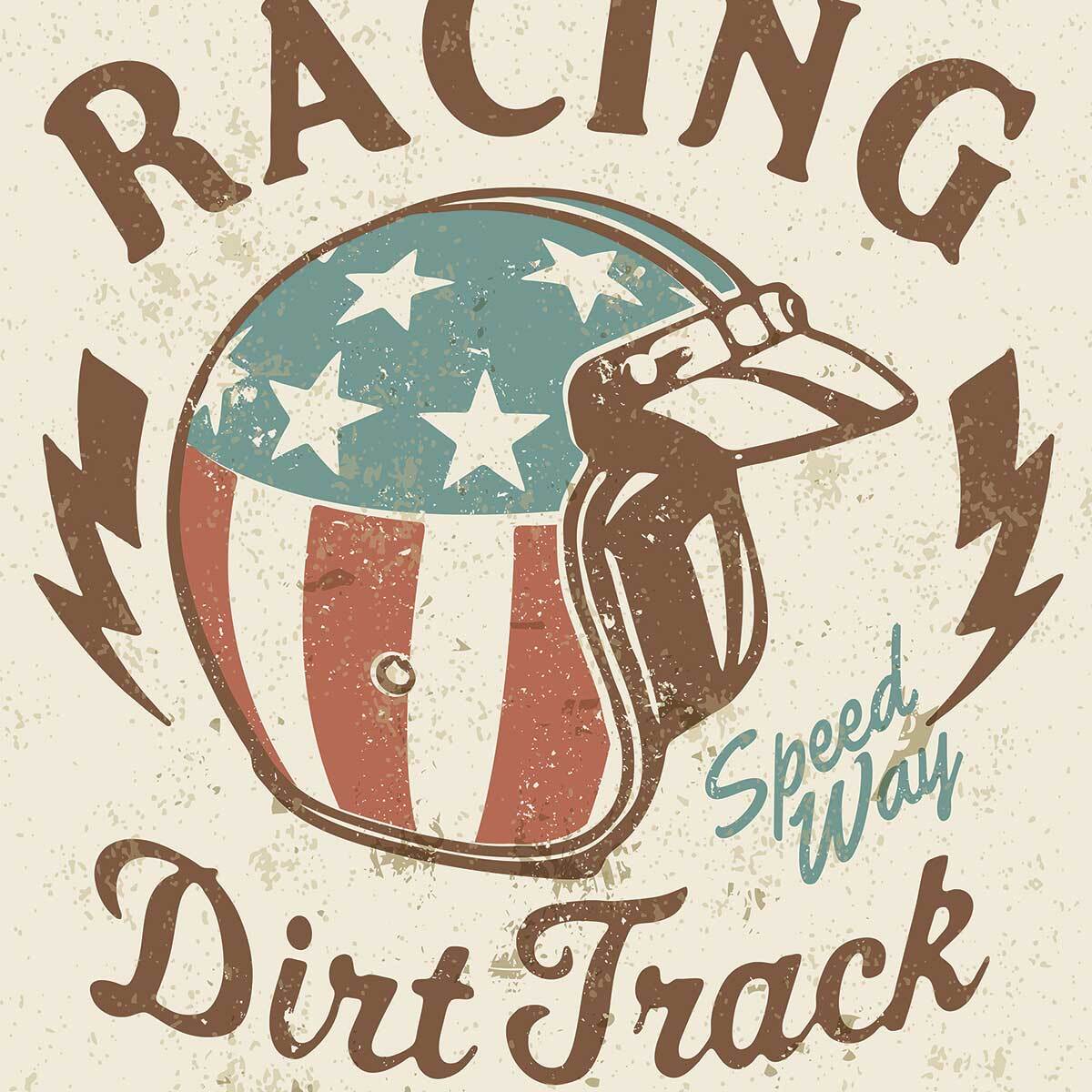 Hexoa - Affiche vintage motor racing Affiche seule | Veepee