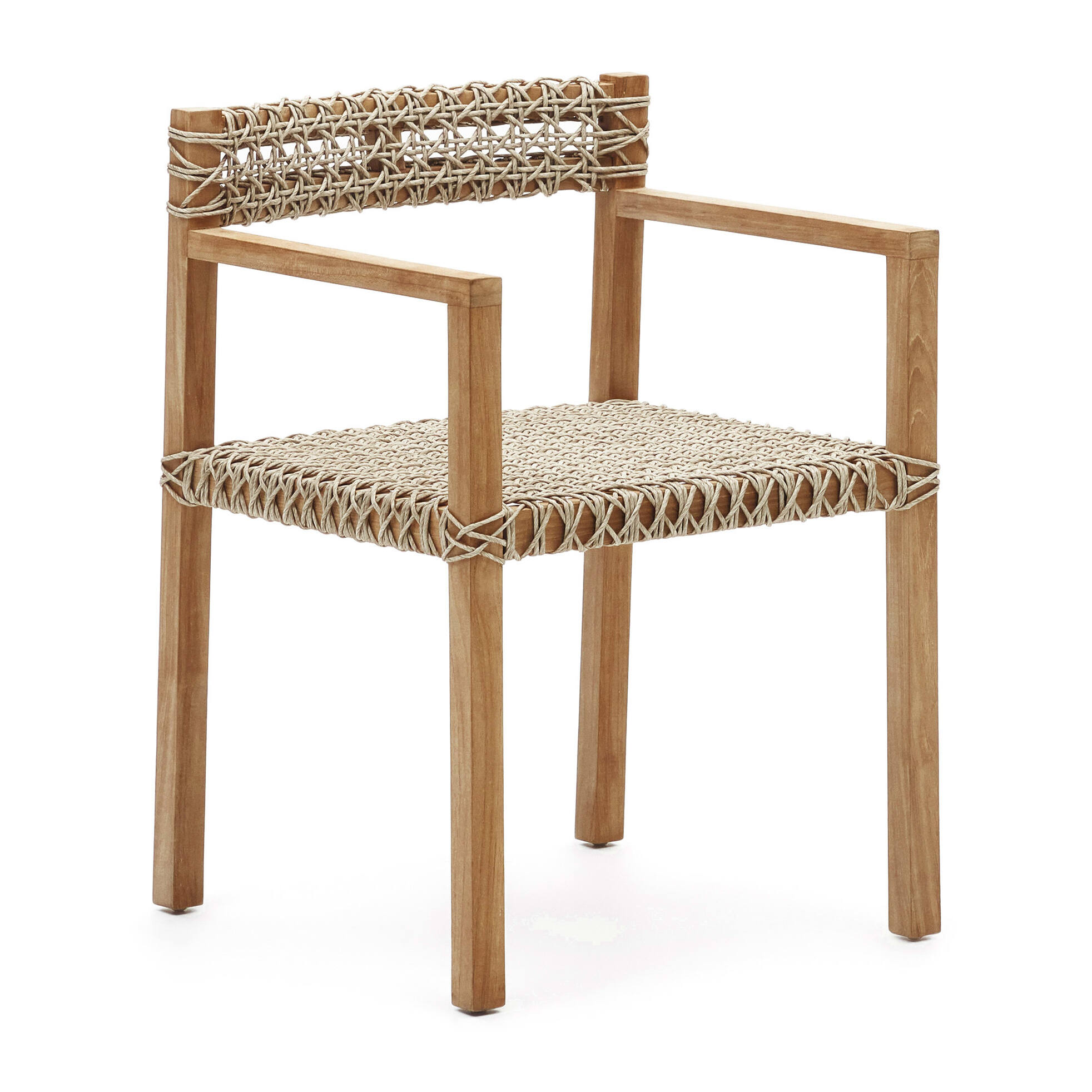 Kave Home - Silla Giverola de madera maciza de teca | Privalia