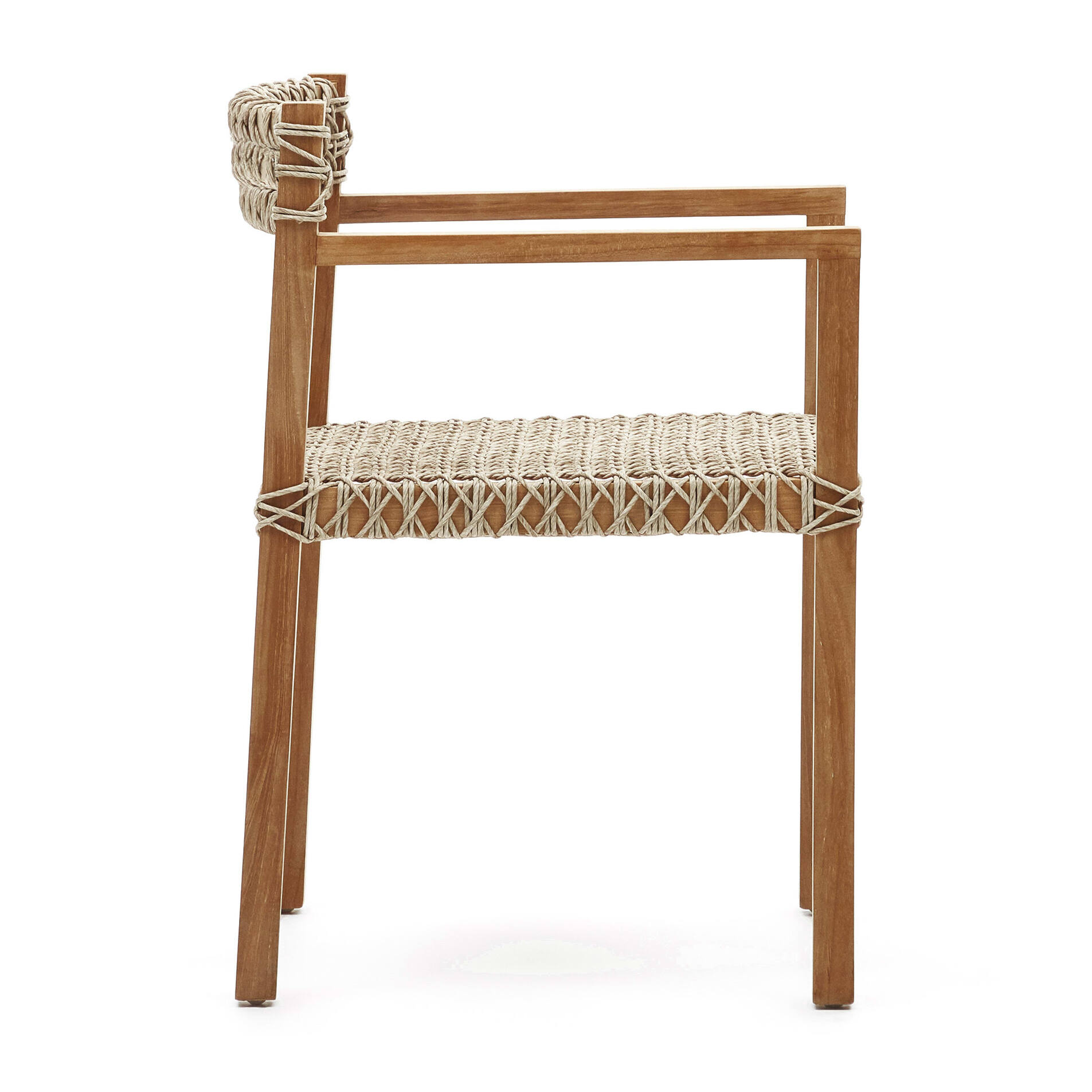 Kave Home - Silla Giverola de madera maciza de teca | Privalia