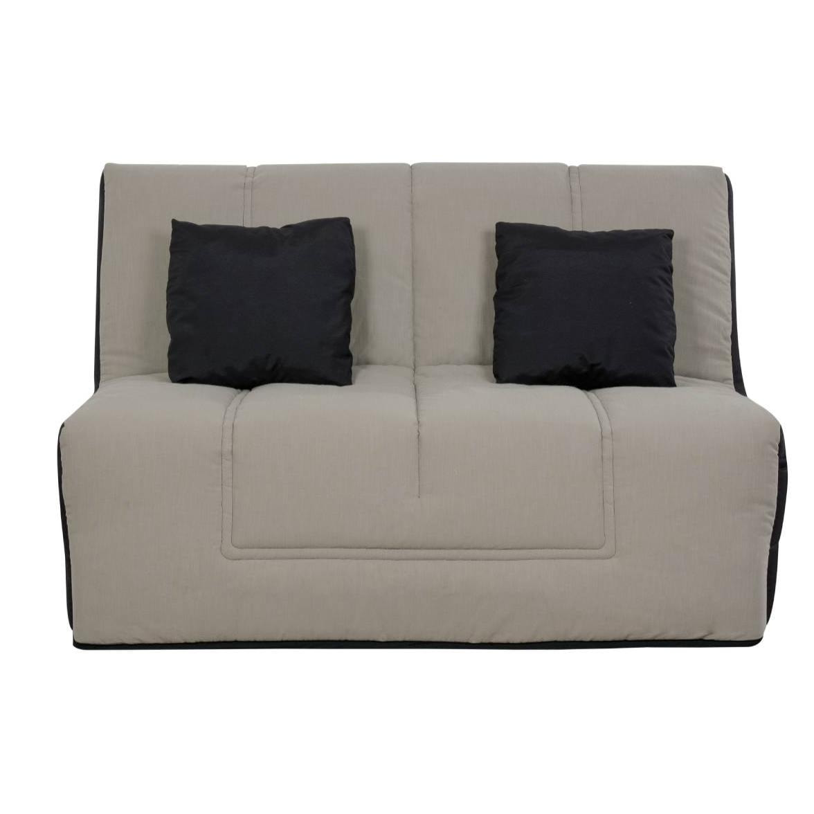 Relaxima - Banquette BZ WASHINGTON 140x190, matelas Simmons, coton gris ...