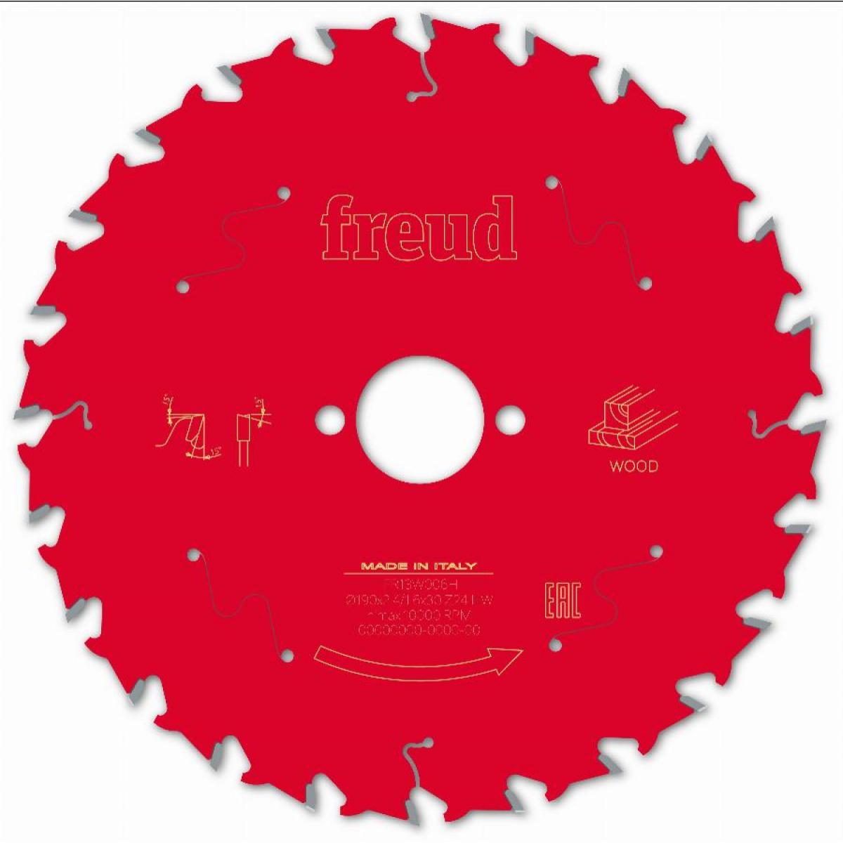 FREUD - Lame pour scie circulaire portative FREUD - Ø190 2,4/1,6 AL30 ... FREUD - Lame pour scie circulaire portative FREUD - Ø190 2,4/1,6 AL30 ...
