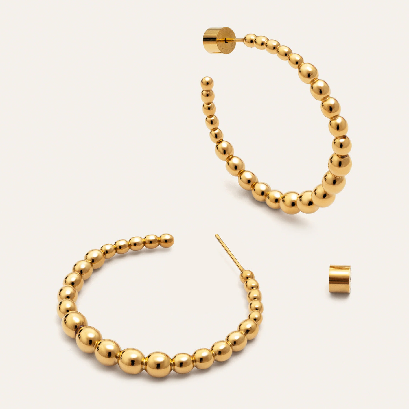 SINGULARU - Pendientes Aro Bomb Acero Baño Oro | Privalia