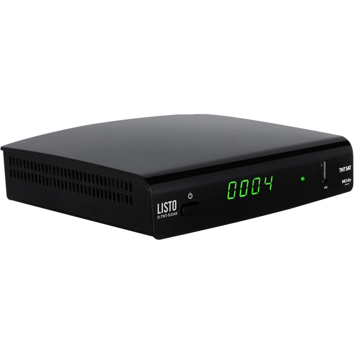 Listo - Décodeur satellite LISTO DTNT-S3345 | Veepee