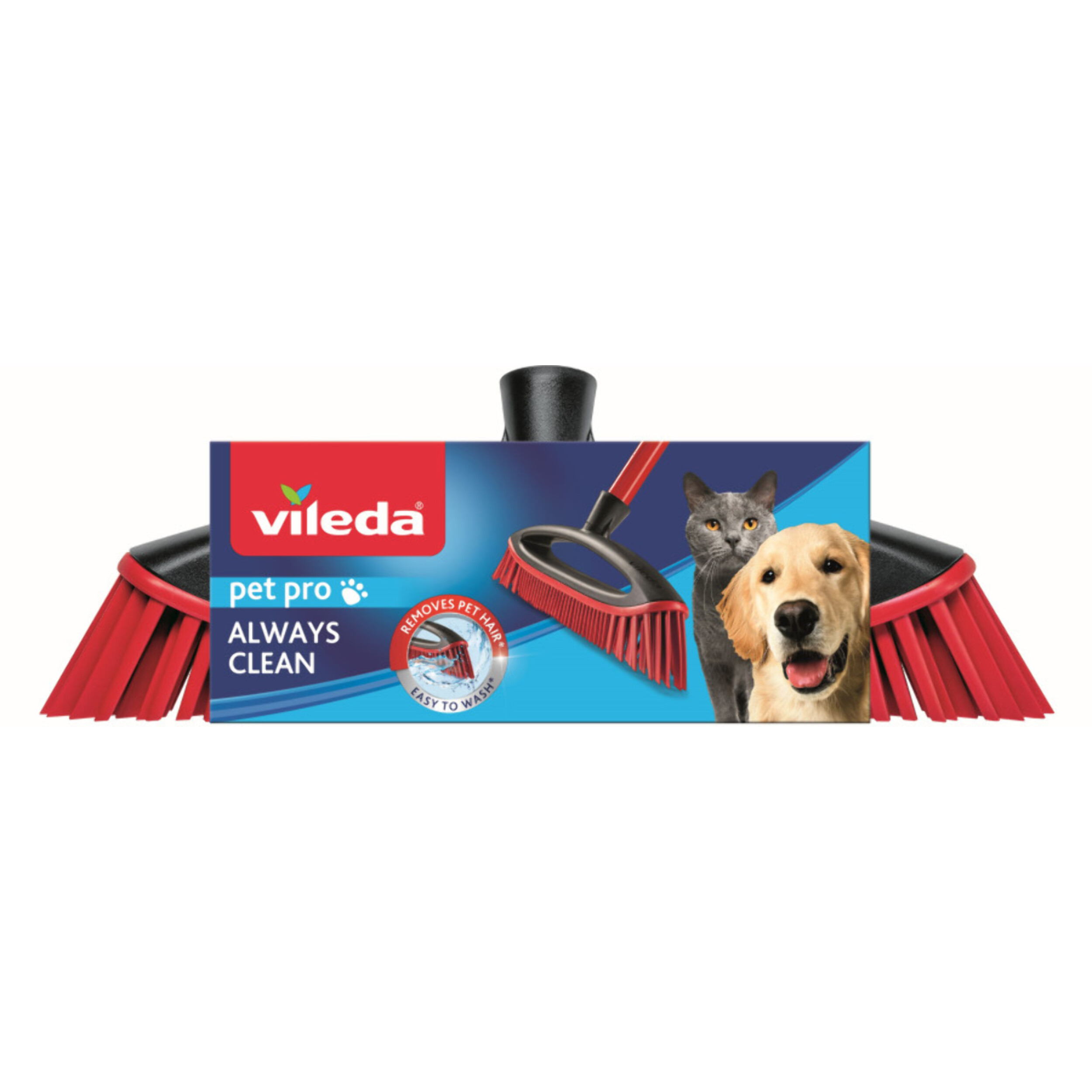 VILEDA - Vileda Pet Pro - Balai en caoutchouc pour poils d'animaux ...