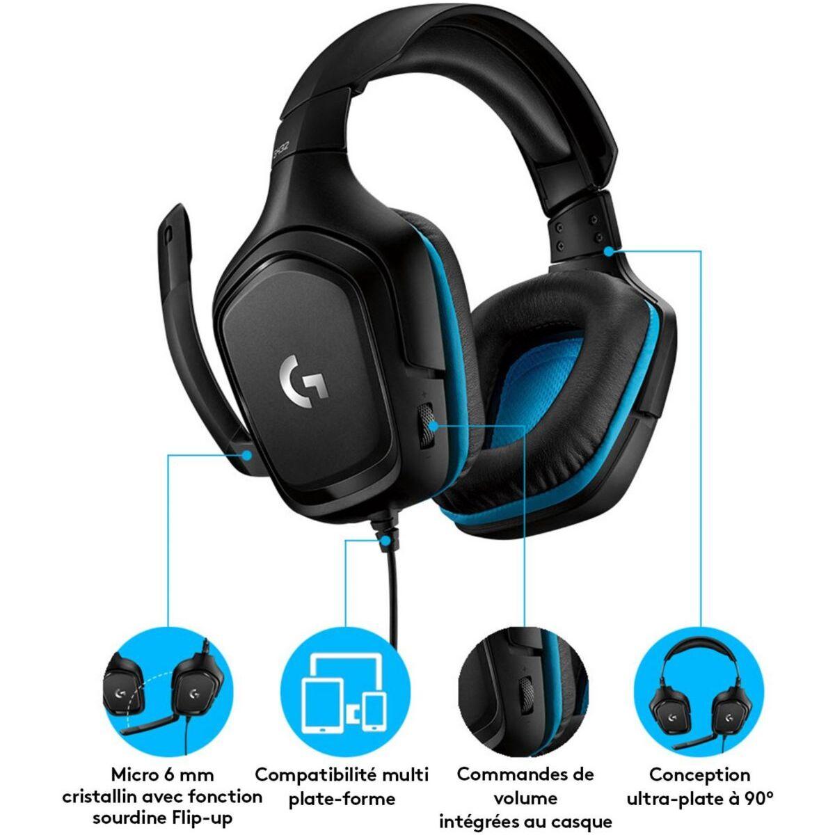 Logitech - Casque gamer LOGITECH G432 | Veepee