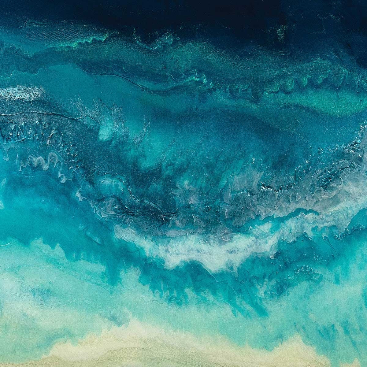 Hexoa - Tableau bleu dynamique Tableau plexiglas | Veepee