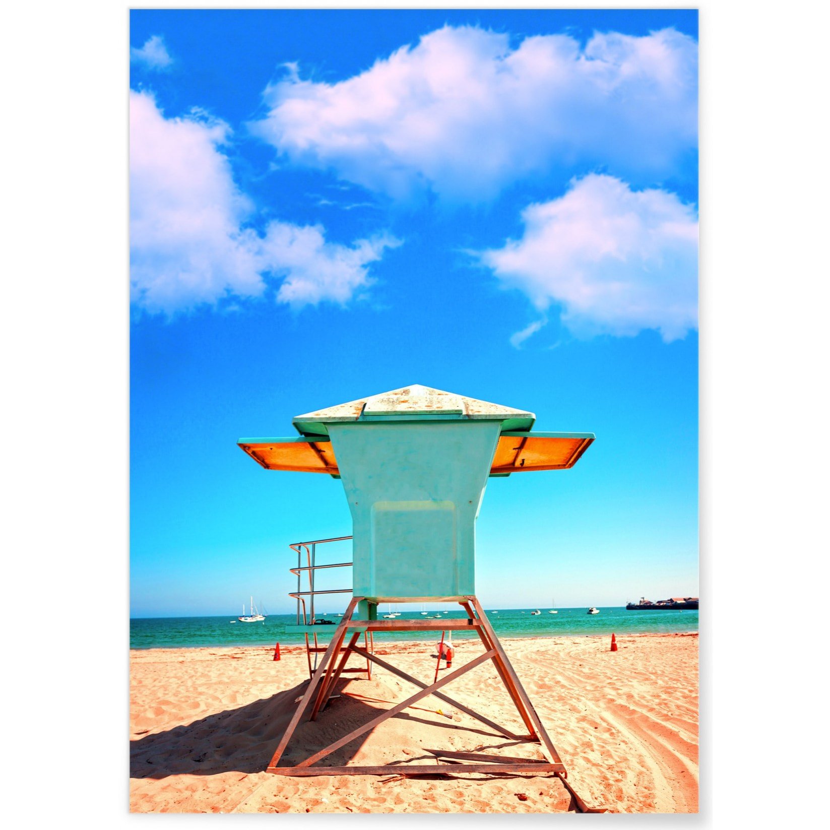 L'AFFICHERIE - Poster Lifeguard Cabin on Beach | Veepee